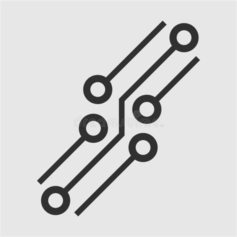 Electronics Computer Board Symbol Stock Illustration Illustration Of