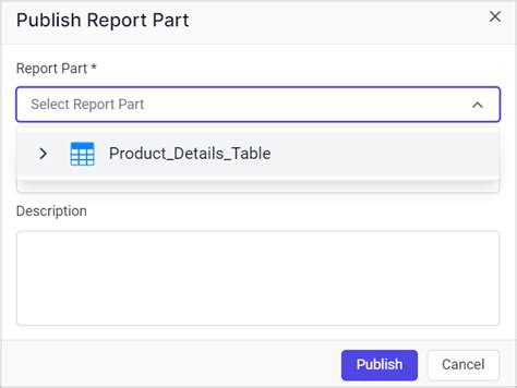 exploring report parts report designer bold reports