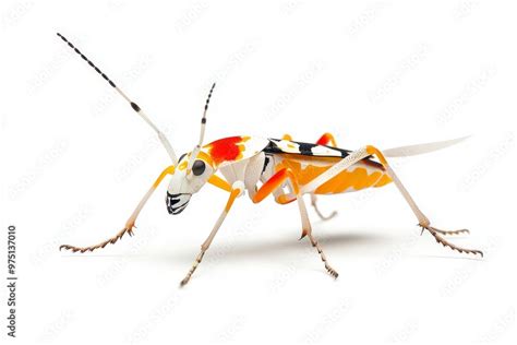 White Spotted Assassin Bug Stands Out With Its Striking Colors Sharp