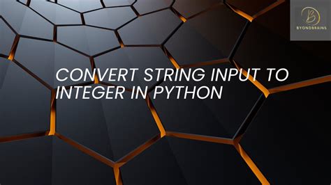 Convert String Input To Integer In Python Beginner Tutorial Youtube