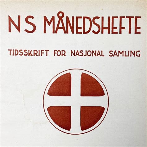 Original Wwii Norwegian Nasjonal Samling ‘månedshefte Magazine April 1945 Oorlogsspullen Nl