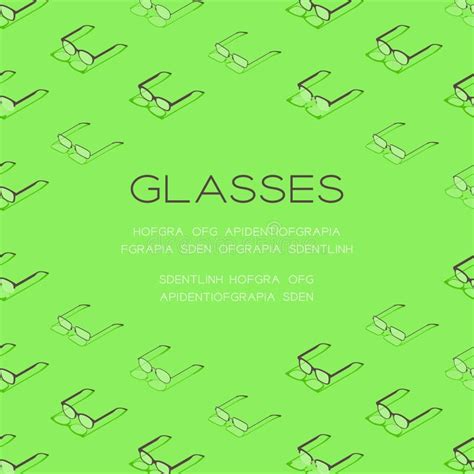 Glasses 3d Isometric Pattern Eyeglasses Fashion Product Concept Poster And Social Banner Post