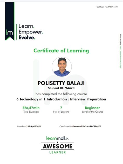 Polisetty Balaji On Linkedin Learning Preparation