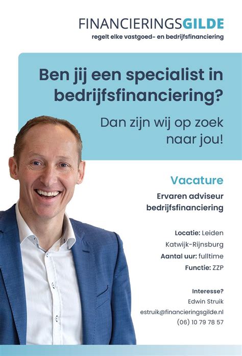 Vacature Voor Een Mooie En Zelfstandige Job In De Regio Leiden Katwijk Rijnsburg Edwin Struik
