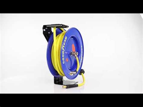 Goodyear Industrial Retractable Air Hose Reel 38 X 50 Ft 300 Psi