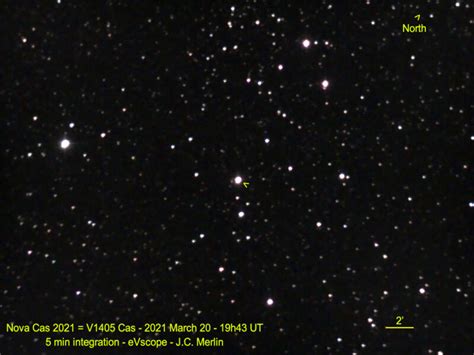Nova Cassiopeia 2021 On 2021 March 20 Sky And Telescope Sky And Telescope