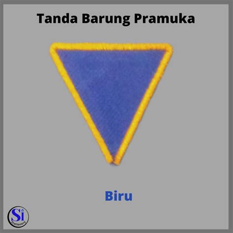 Jual Tanda Barung Pramuka Segitiga Biru Jakarta Timur Si Stationery Tokopedia