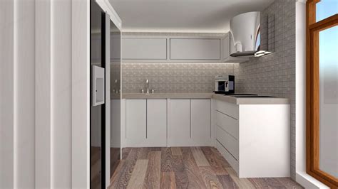 Small White Kitchen Sketchup 3d Model Skp File Download Sketchupbox