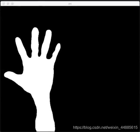基于pythonopencv实现初步手势识别手势识别算法py Csdn博客