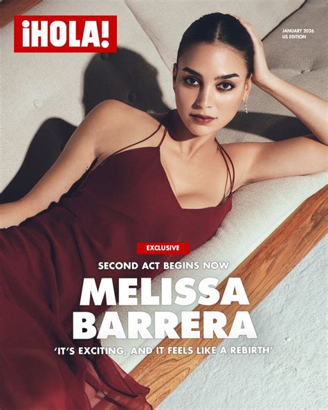 Melissa Barrera On Hola Magazine Cover January 2026 • Celebmafia