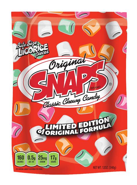 The Original Snaps® Licorice Candy Is Back Snaps Candy