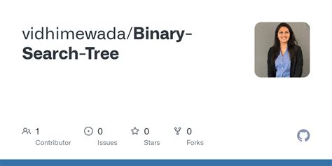 GitHub Vidhimewada Binary Search Tree