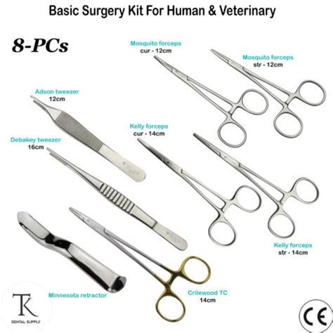 Surgical Instruments General Surgery Kit For Microsurgery And Veterinary