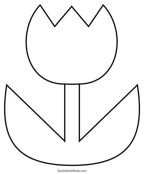 Free Printable Flower Stem Template Printable Chart Template