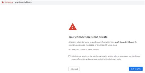 analytics unity3d dot com is not secure unity services unity discussions