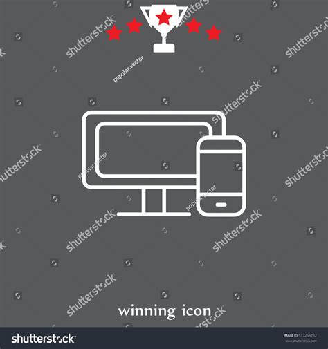 Monitor Phone Icon Stock Vector Royalty Free 513266752