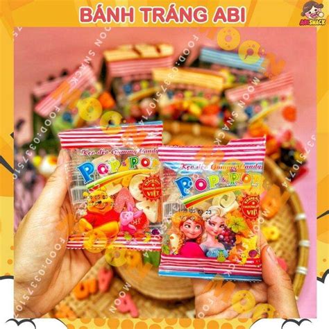Kẹo Chữ Cái Pop And Pop Gummy Candy Chữ Cái A B C D Gói 12g Lazadavn