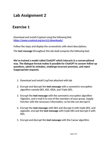Lab Assignment 2 Pdf Encryption Text File