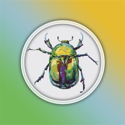 Watercolor Beetle Etsy