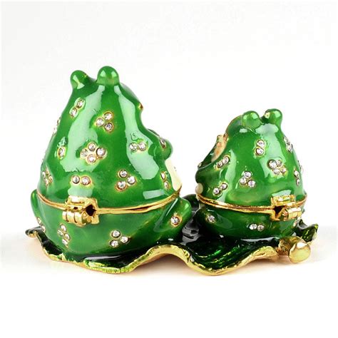 Two Funny Frogs Trinket Box The Russian Store