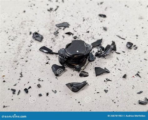 Shielded High Power Inductor Exploded Stock Image Image Of Damage