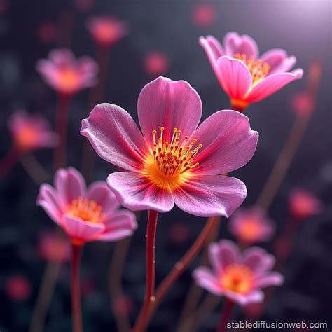 Blood Cells Forming Flowers Stable Diffusion Online