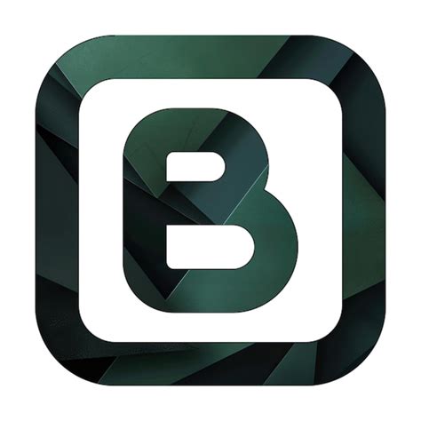 Premium Photo Square B Icon Green Dark Lines Texture