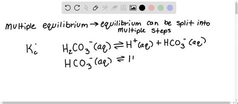 Solvedgive An Example Of A Multiple Equilibria Reaction