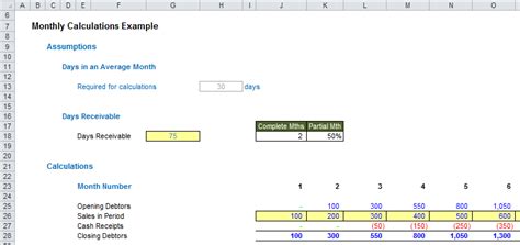 Working Capital Forecast Templates