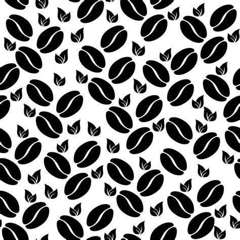 Coffee And Leaf Vector Seamless Pattern Modern Stylish Texture