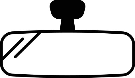 Rear View Mirror Glyph And Line Vector Illustration 40302095 Vector Art