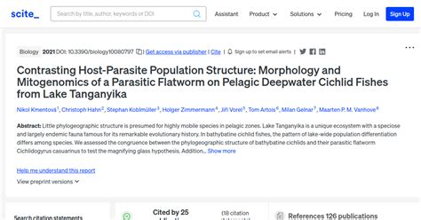 Contrasting Host Parasite Population Structure Morphology And