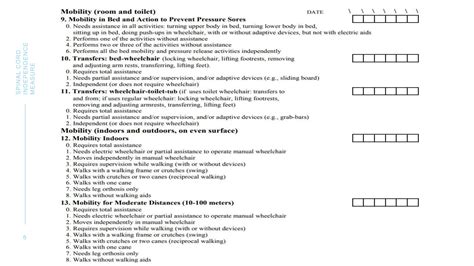 Spinal Cord Independence Measure Scalepptx