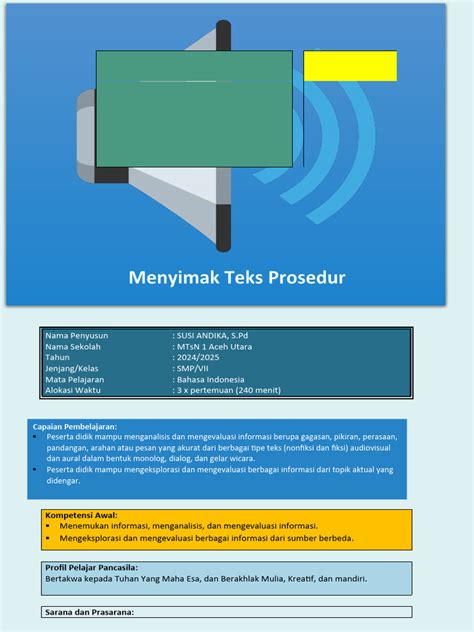 Modul Ajar Bindo Klas 7 Bab 4 Teks Prosedur Pdf