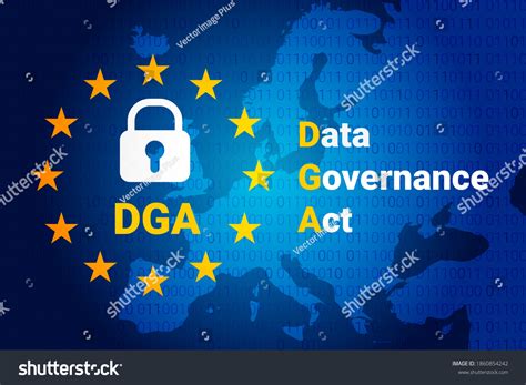 Data Governance Act Dga Vector Illustrarion Stock Vector Royalty Free