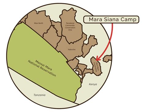 Mara Siana Map Mara Siana Camp
