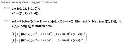 Rsolve Gives Error Rsolvelitarg When Solving Demo Equations From The Official Documentation