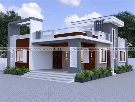 Single Storey House Elevation Design