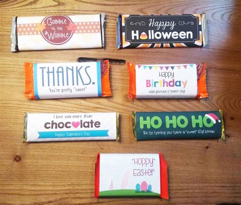 Holiday Candy Bar Wrappers Printable Printable Christmas Candy Bar