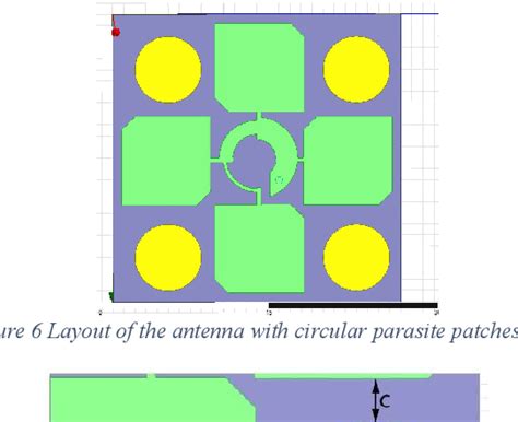 Figure 1 From A Circularly Polarized Microstrip Patch Antenna Using Circular Parasite Patches