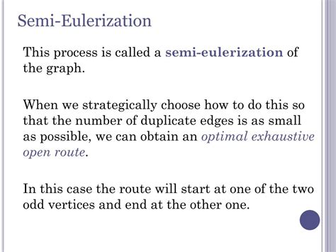 Ppt Eulerizing Graphs Powerpoint Presentation Free Download Id1886803