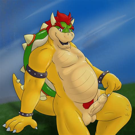 Rule 34 1 1 Balls Bowser Green Shell Koopa Lay0wn Male Male Only Mario Series Nintendo Nude