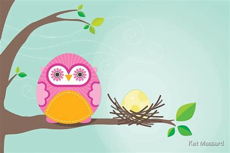 Owl Series Mummy Nesting By Kat Massard Redbubble