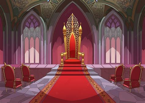 Dreamy Throne Room Design Suitable For Games And Animation Background