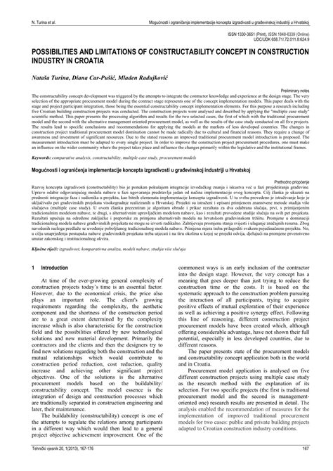 pdf possibilities and limitations of constructability concept in