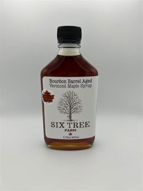 200ml Bourbon Barrel Aged Maple Syrup Six Tree Farm