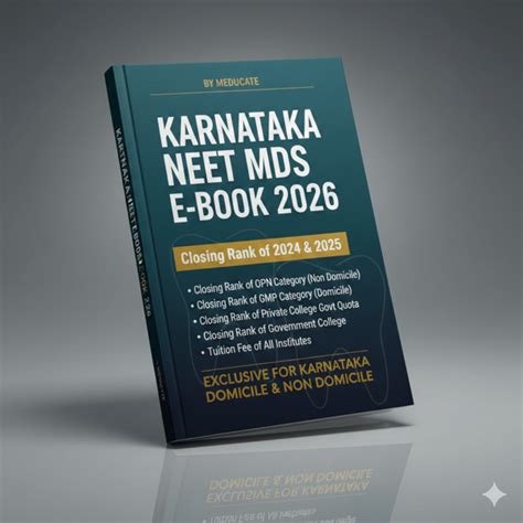 Karnataka Neet Mds Counselling 2026