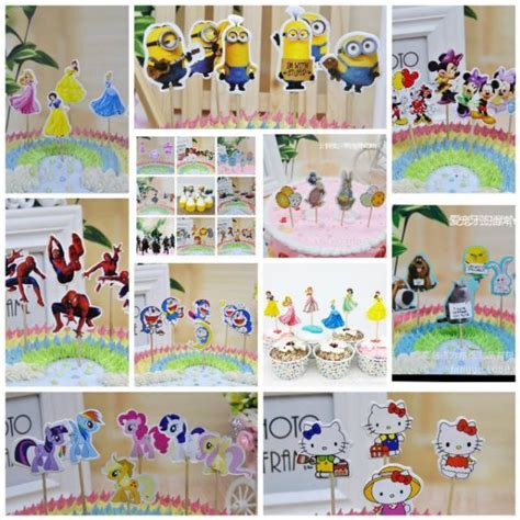 Cute Cartoon Character Cake Topper Cake Decoration Shopee Malaysia
