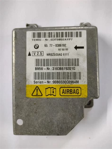 Bmw Z3 Z3m Side Airbags Control Unit Module 8386192 £115 00 Picclick Uk