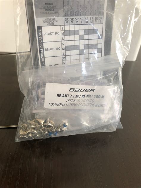 New Senior Bauer Pro Clip Straight Visor Smoke Visor Sidelineswap